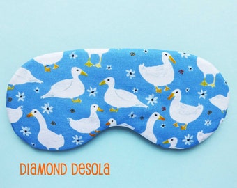 Eye Sleep Mask Flamingos Soft Cotton Pink Print Relax Travel Blindfold ...