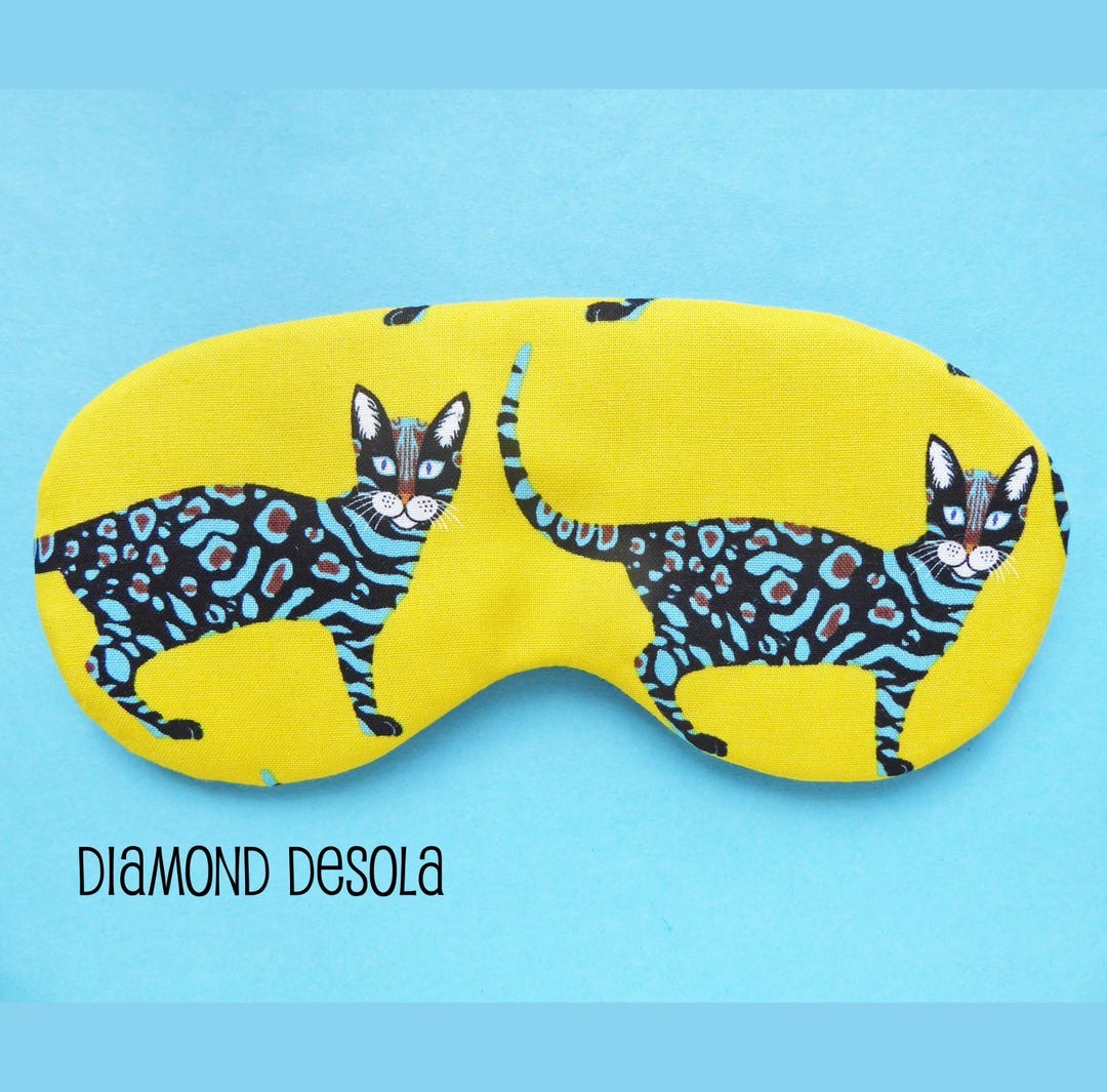 Eye Sleep Mask Big Cats Ocelot Soft Cotton Mindfulness Sleeping ...