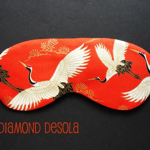 Eye Sleep Mask Japanese Blue Wave Soft Cotton Print Gift | Etsy