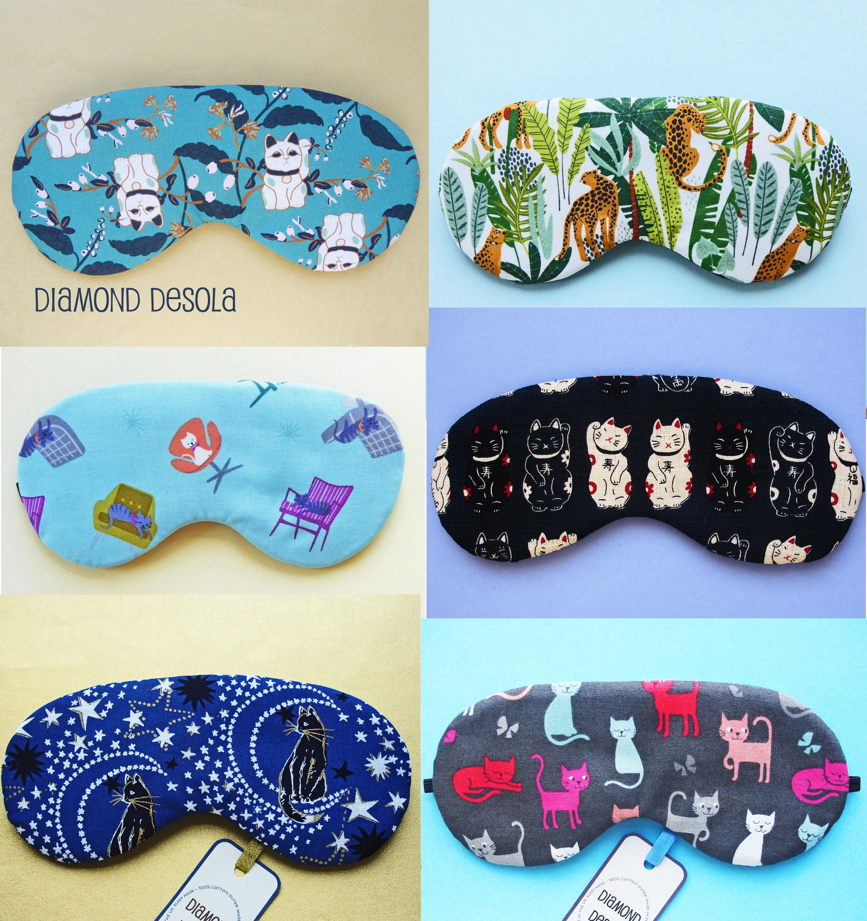 Eye Sleep Mask Ivory Koi Gold Fish Cotton Carp Japanese Style Travel ...