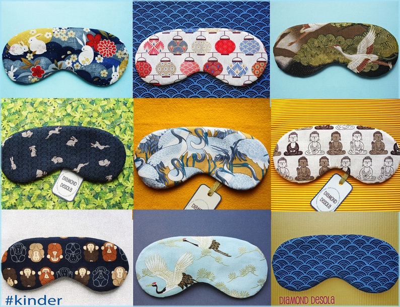 Eye Sleep Mask Peacock Soft Cotton Luxury Metallic Turquoise | Etsy