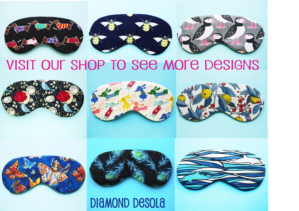 Eye Sleep Mask Cotton Blue Stars Space Galaxy Glow in the Dark - Etsy