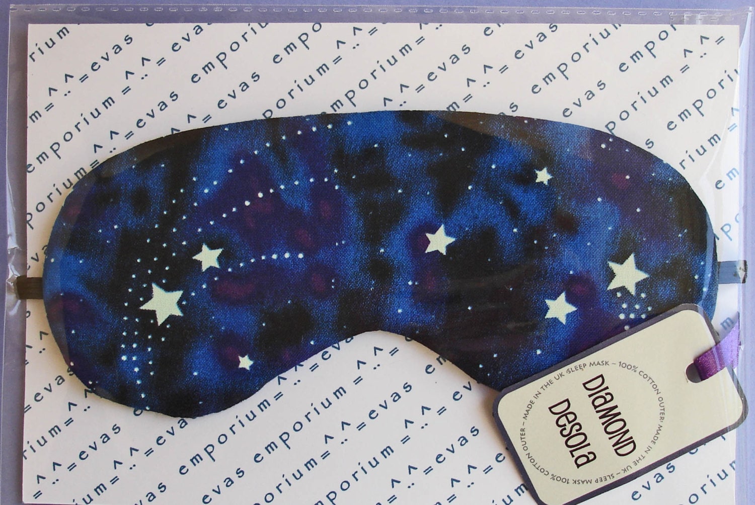 Eye Sleep Mask Cotton Blue Stars Space Galaxy Glow in the Dark - Etsy
