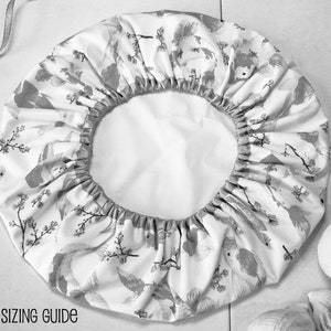 Shower Cap Bathing Showering Hat Beautiful Bee Print on Dark | Etsy