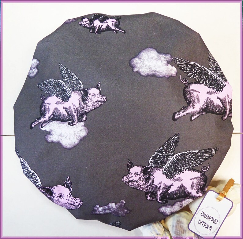 Shower Cap Flying Pigs for Bathing Showering Soft Comfortable - Etsy