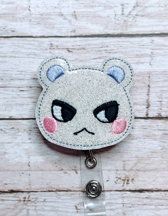 Smug Squirrel Villager Glitter Vinyl PREMIUM Badge Reel - Etsy