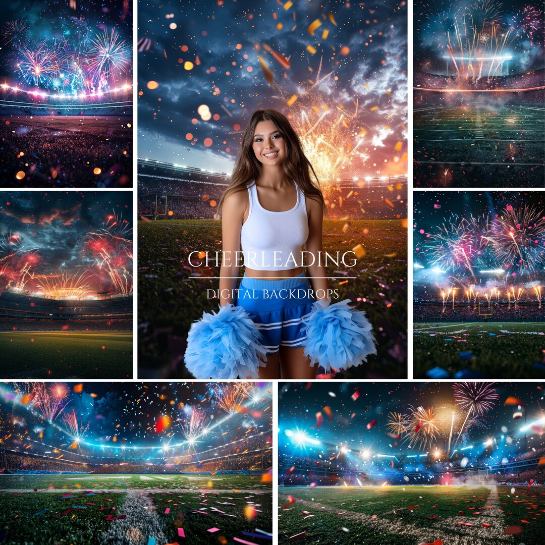 Cheer Dance Sports Digital Backdrops for Composite Photography ...