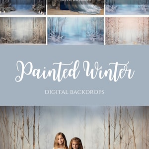 Winter Photo Studio Digital Backdrops for Composite Photography ...
