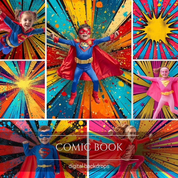 Superhero Pop Art - Etsy