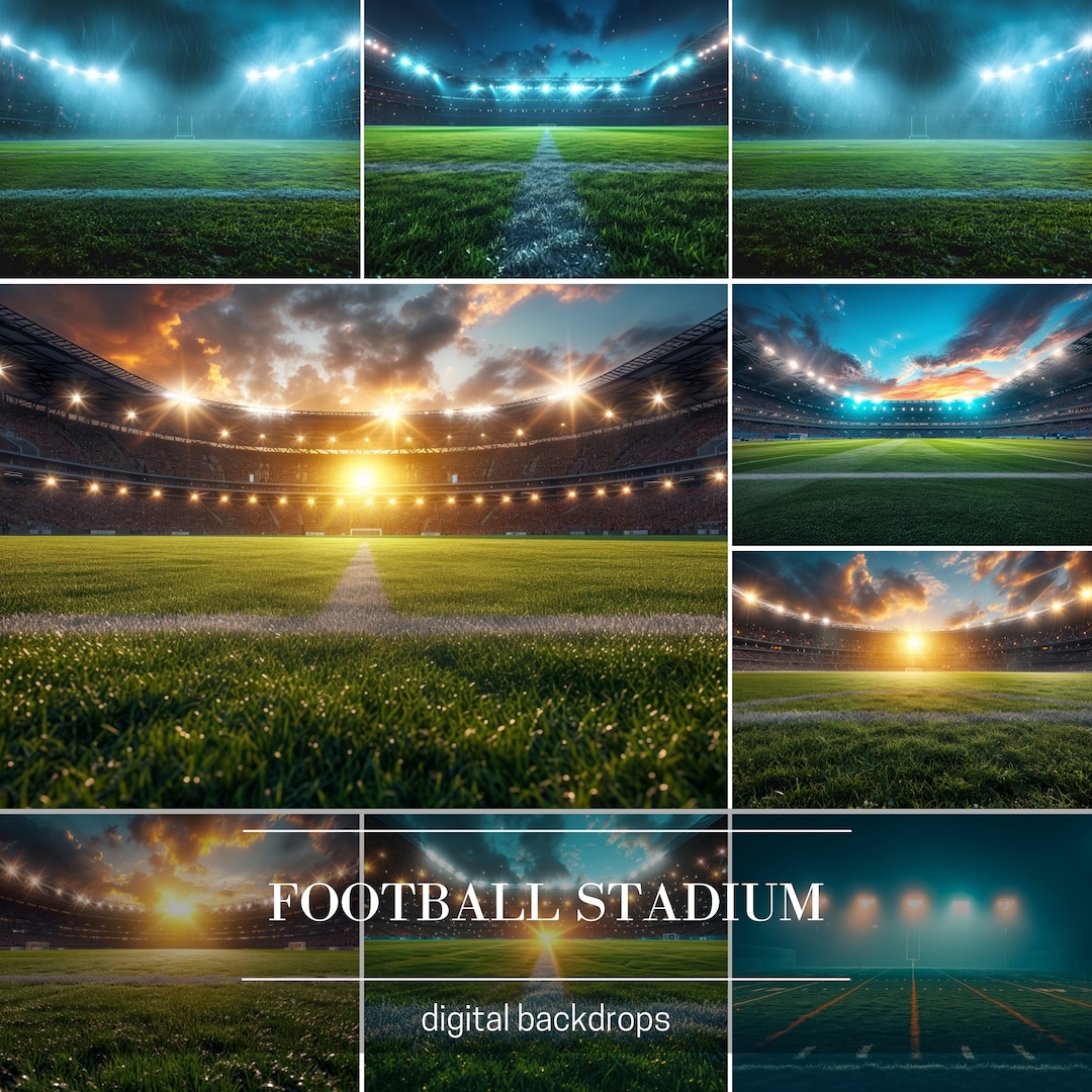 Football Stadium Digital Backdrops for Composite Photography, Sports ...