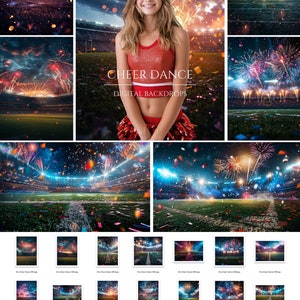 Cheer Dance Sports Digital Backdrops for Composite Photography ...