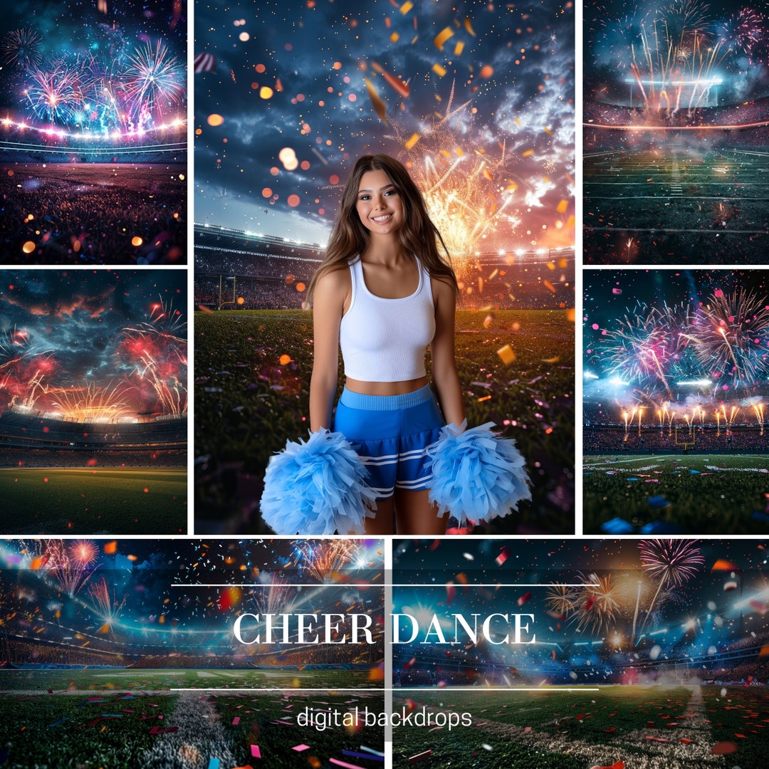 Cheer Dance Sports Digital Backdrops for Composite Photography ...