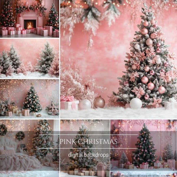 Christmas Digital Backdrop - Etsy