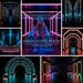 Neon Light Room Backgrounds for Composite Photography, Cyberpunk Theme ...