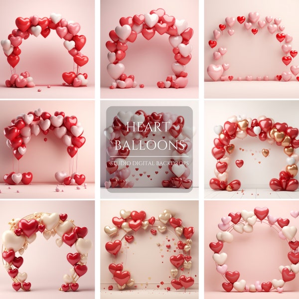 Heart Backdrops - Etsy