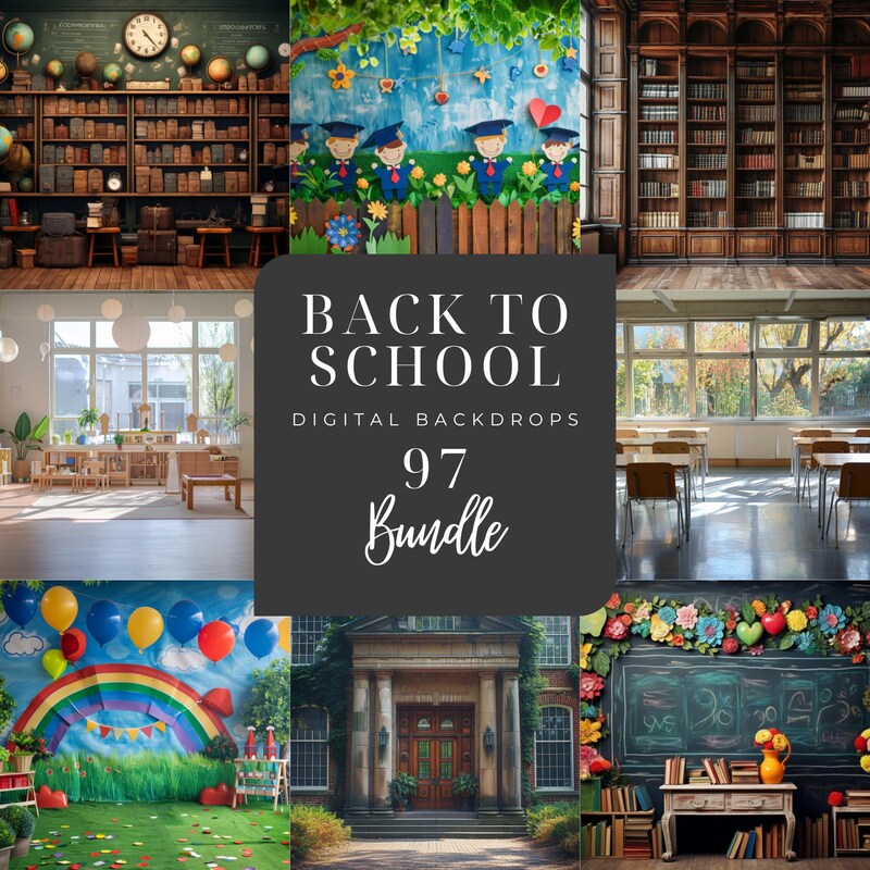 School Backdrop - Etsy