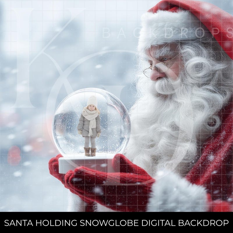 Santa Backdrop - Etsy