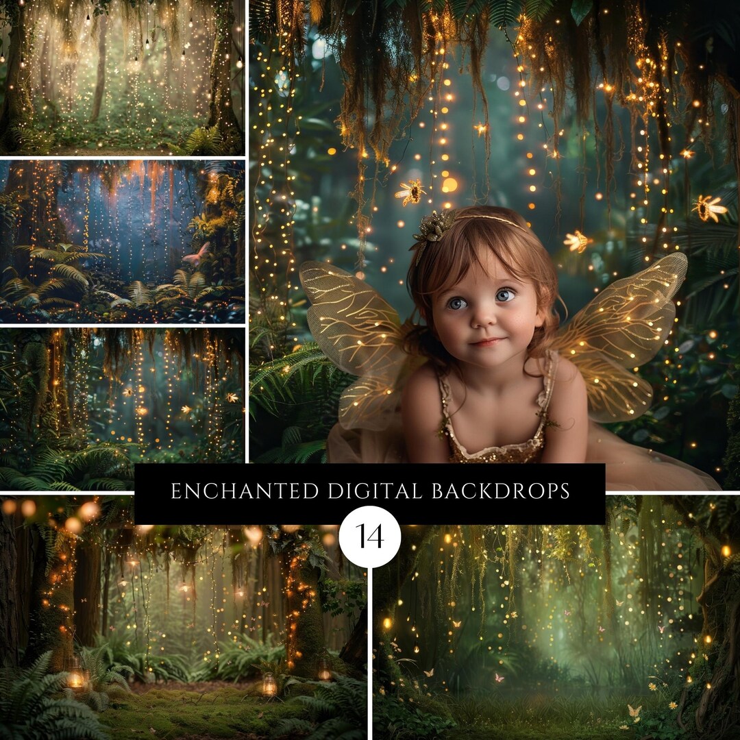 Enchanted Fairy Forest Digital Studio Backdrop Fairyland Fairytale ...
