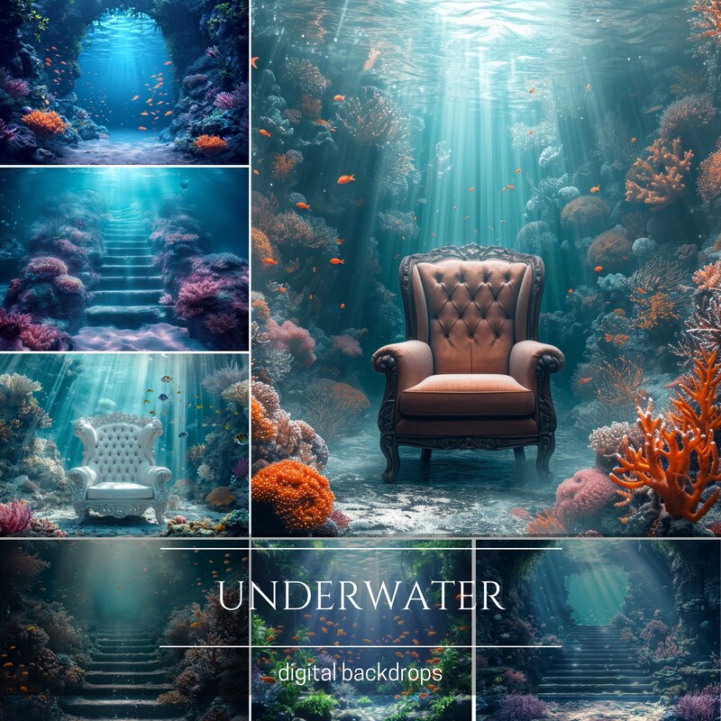 Underwater Photo Backdrop - Etsy