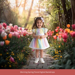 Spring Flowers Digital Backdrops for Composite Photography, Floral ...