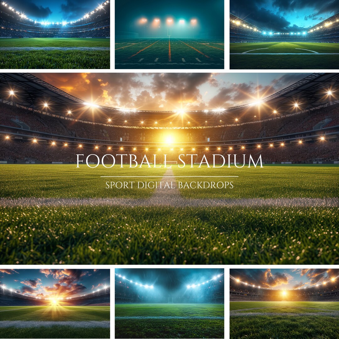 Football Stadium Digital Backdrops for Composite Photography, Sports ...