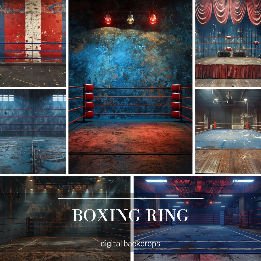 Boxing Ring Digital Backdrops: Sports Photography (instant Download) - Etsy