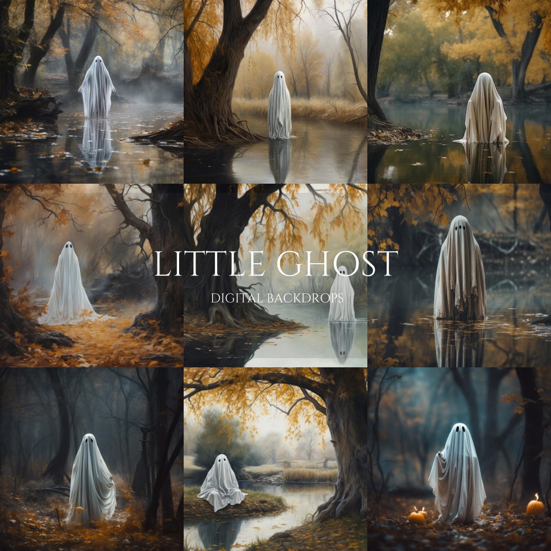 Halloween Ghost Digital Backdrops for Composite Photography, Halloween ...