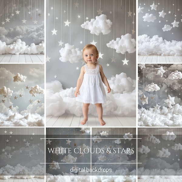 Clouds and Stars - Etsy