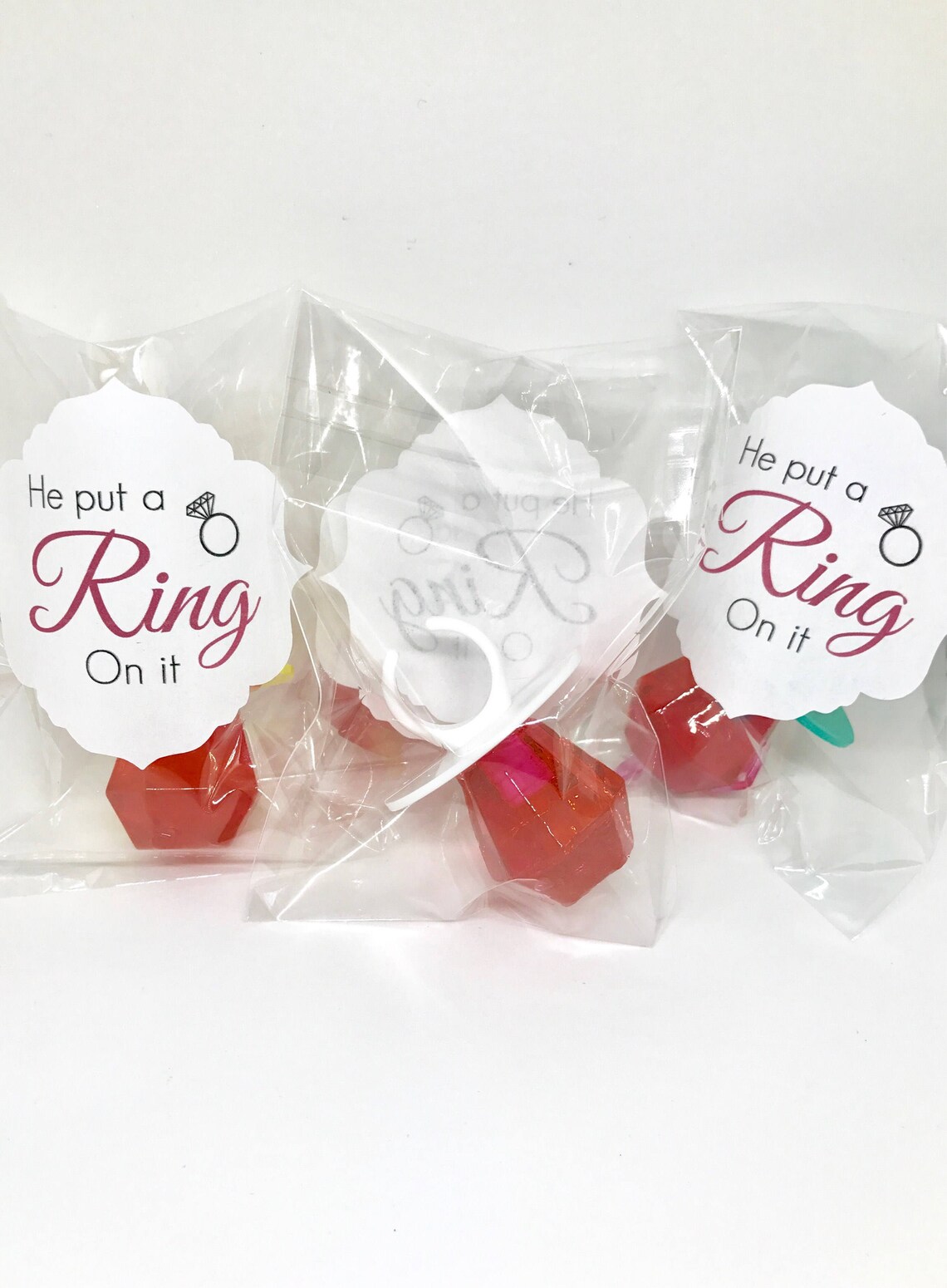 Ring Pop Favor Bachelorette Party Bridal Shower He Put A - Etsy