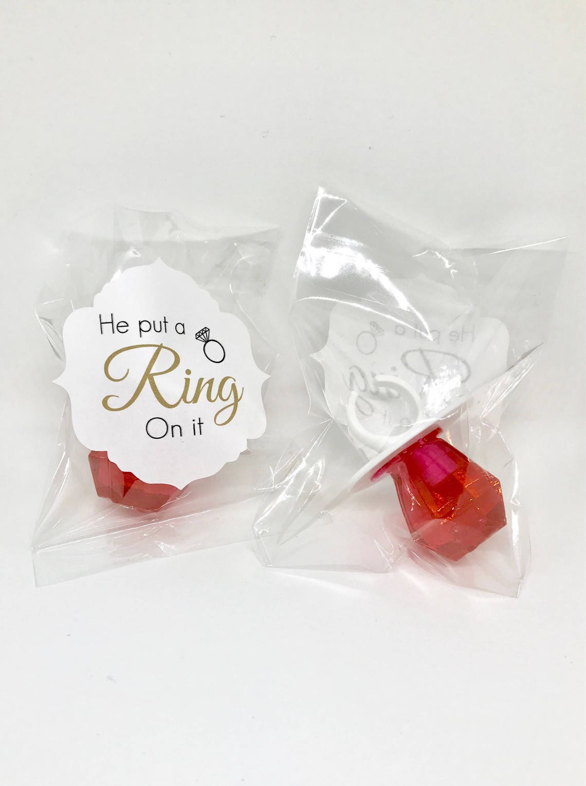 Ring Pop Favor Bachelorette Party Bridal Shower He Put A | Etsy