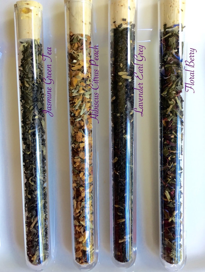Loose Leaf Tea-Test Tube-Wedding Favor-Bridal Shower-Our Love | Etsy