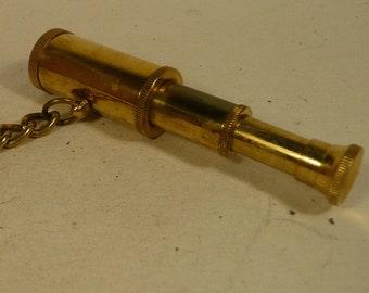 Brass Telescope Keychain | Etsy