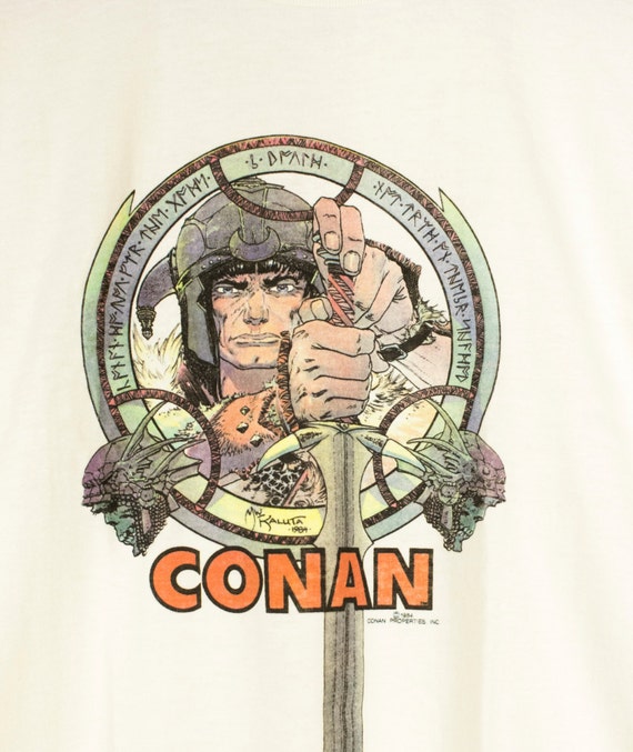 1984 CONAN shirt vintage 1980s 80s michael kaluta | Etsy
