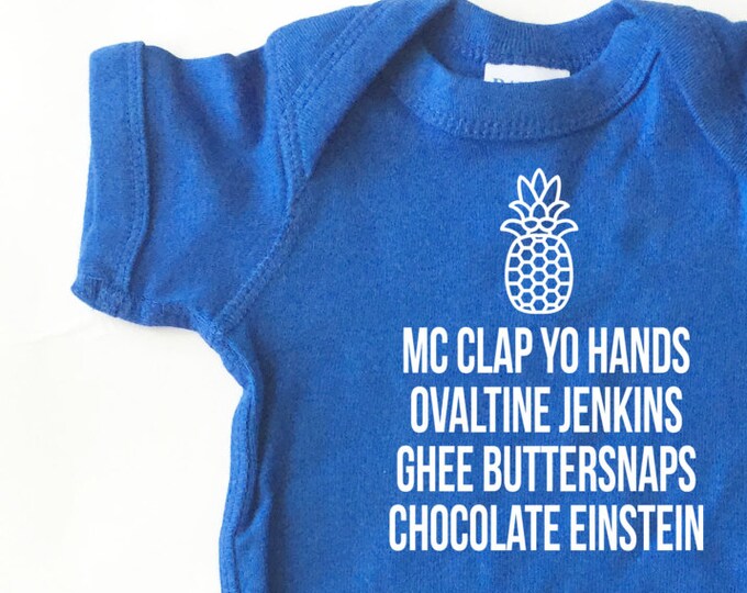 Psych Baby Shirt. Pineapple Bodysuit. Burton Guster Nicknames! - Etsy