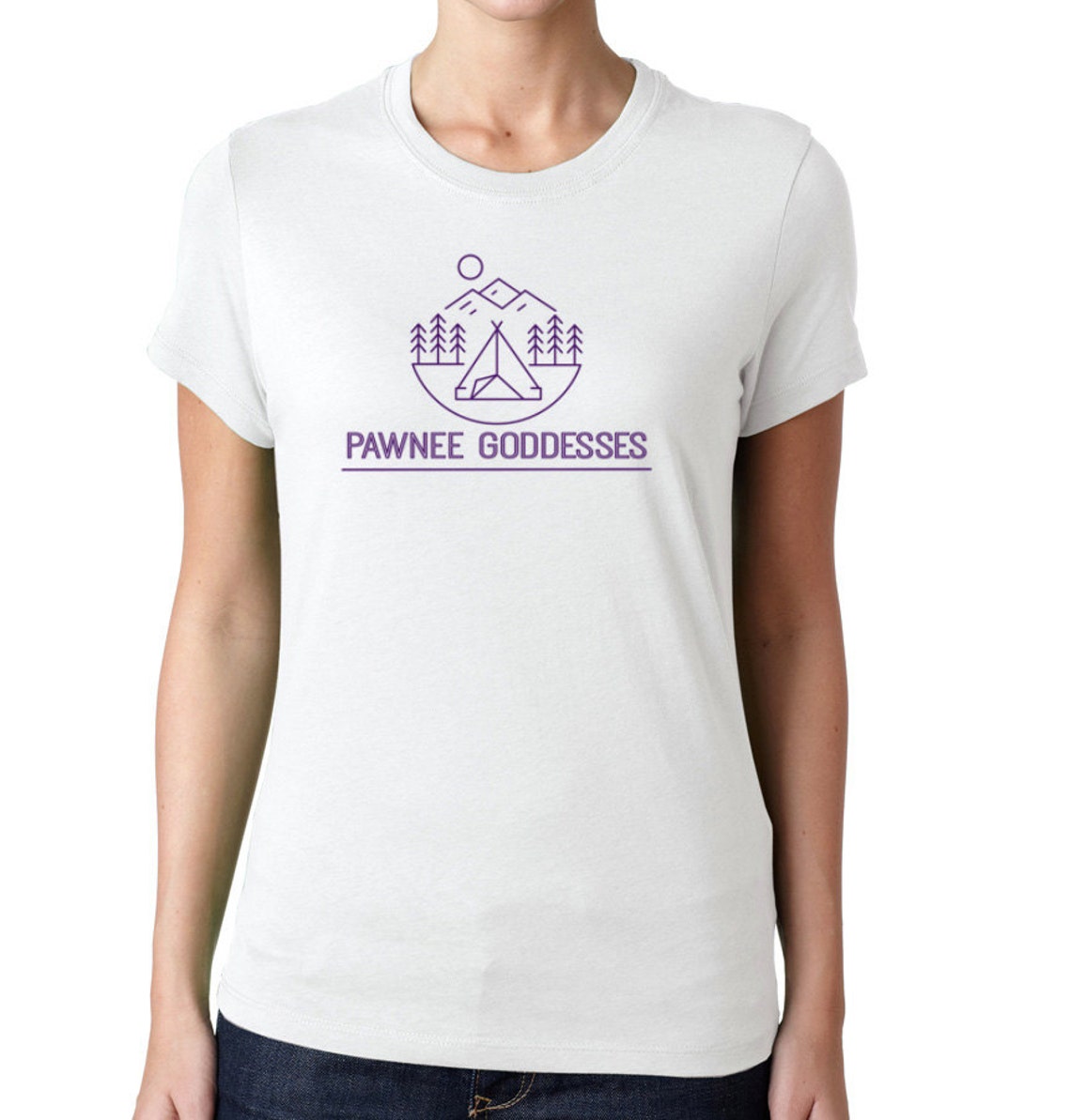 Pawnee Goddess Camping Shirt for Women add FOUR 1 | Etsy