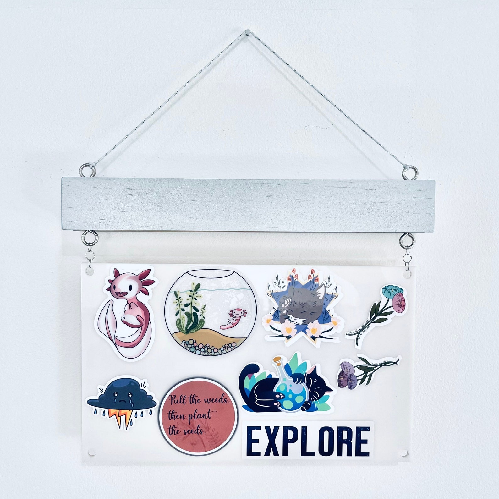 Acrylic Display for Stickers Sticker Display Patch Display - Etsy