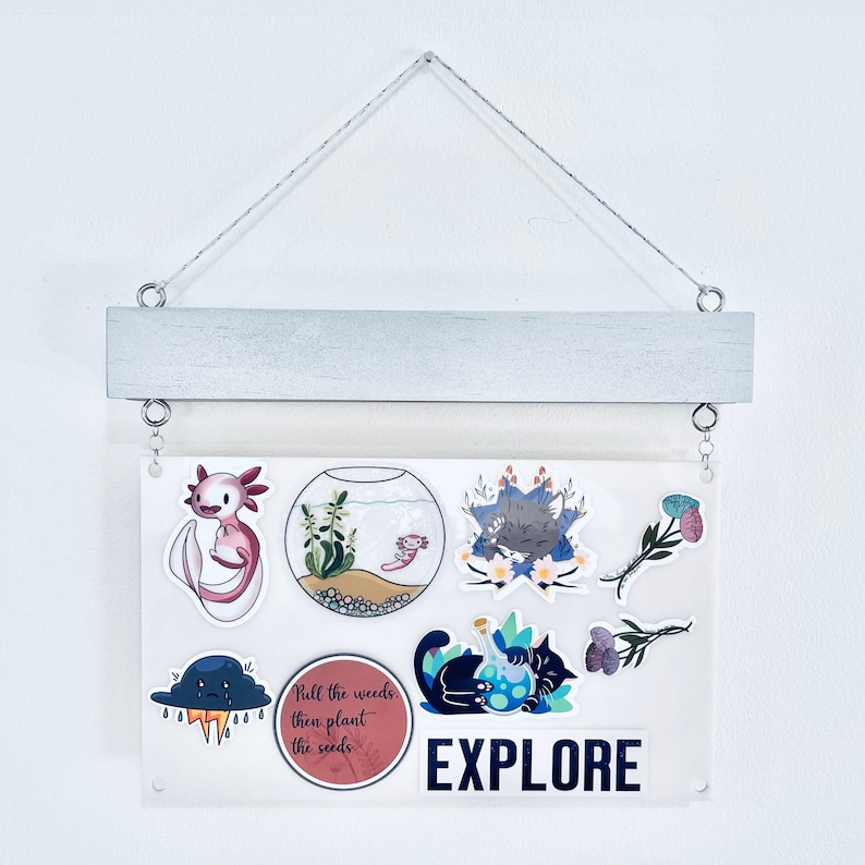 Acrylic Display for Stickers Sticker Display Patch Display - Etsy