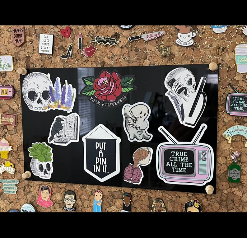 Acrylic Display for Stickers Sticker Display Patch Display - Etsy