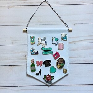 Premium Small Pin Display, Pin Badge Display, Canvas Pennant, Enamel ...