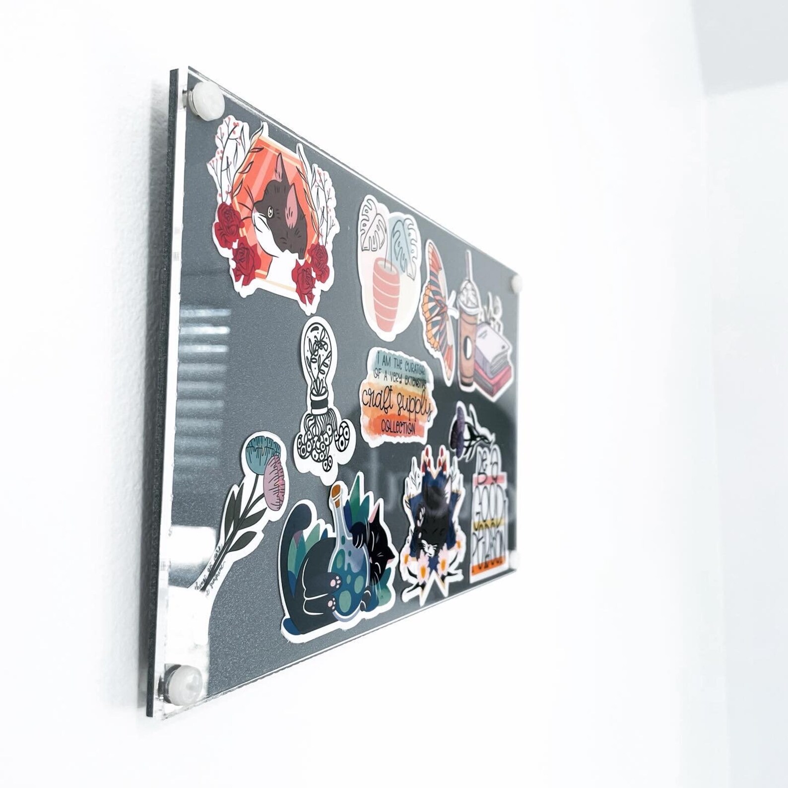 Acrylic Display for Stickers, Sticker Display, Floating Frame Display ...