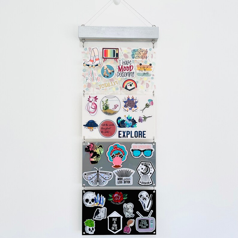 Acrylic Display for Stickers Sticker Display Patch Display - Etsy