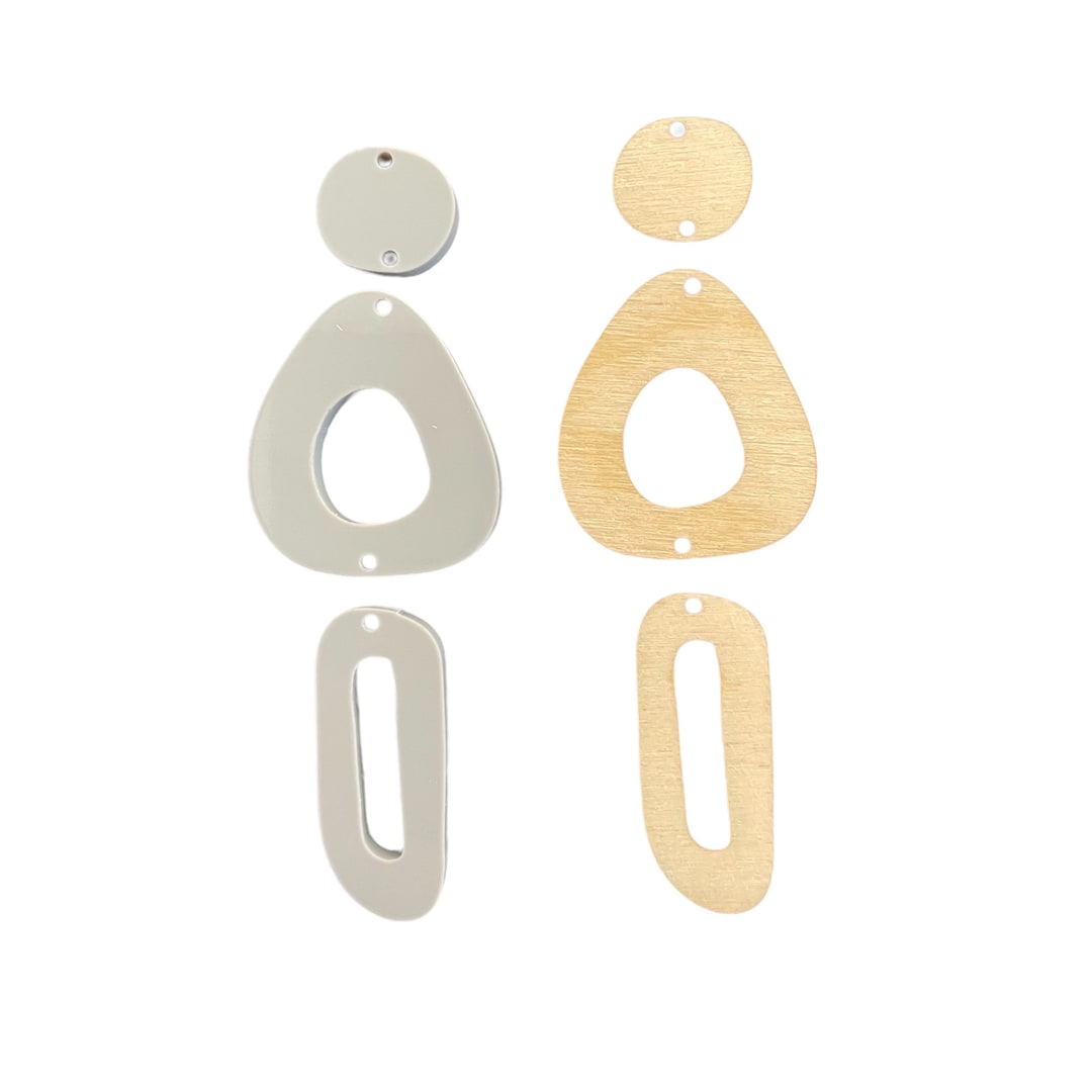 30 Piece Earring Blanks, Laser Cut Jewelry Pieces, Earring Parts ...