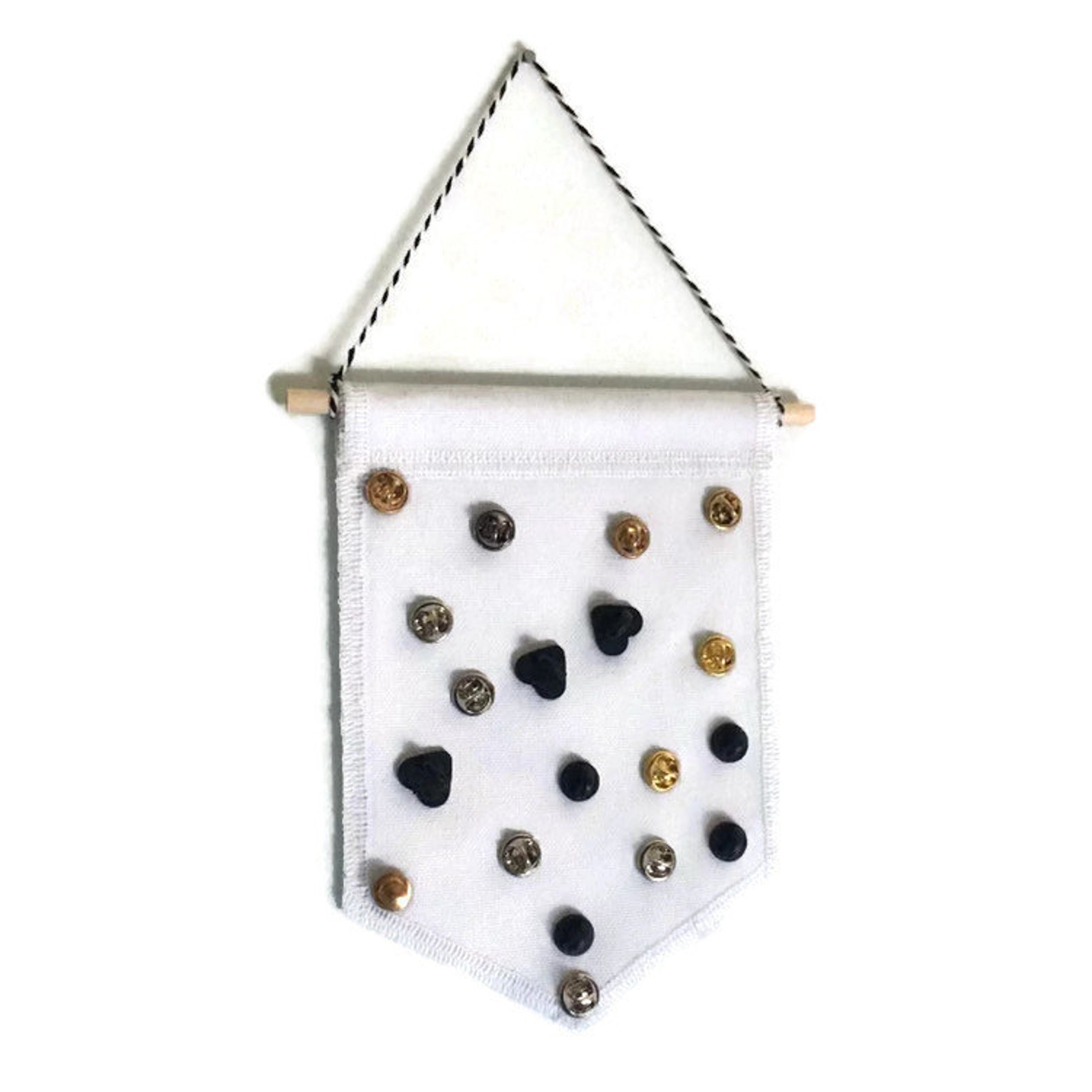 Small Pin Display Pin Badge Display Canvas Pennant Enamel | Etsy