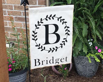 Monogram House Flag - Etsy