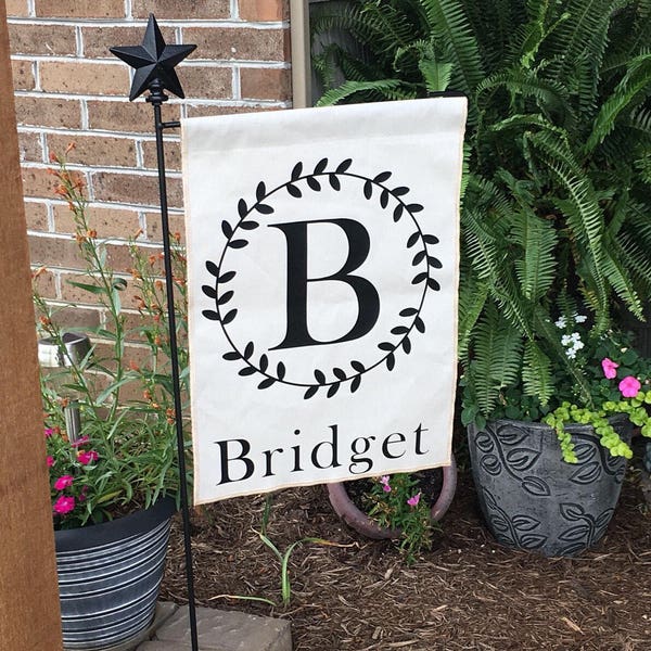 Monogrammed Flags - Etsy