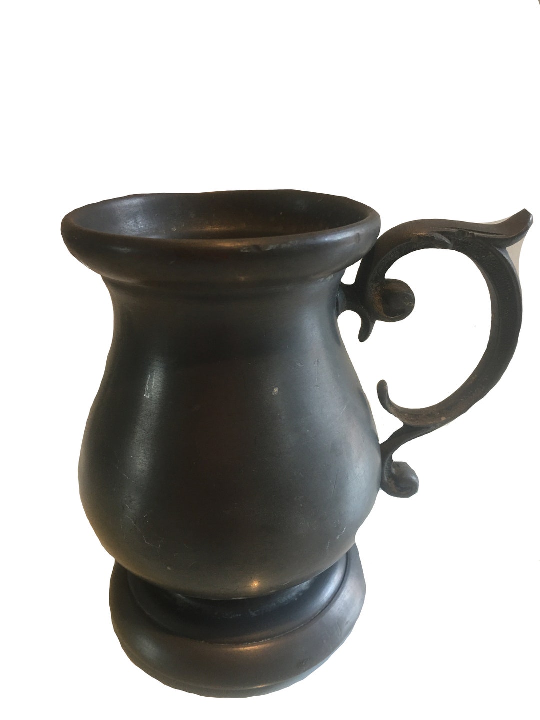 1950s Italian Peltro Pewter Tankard With Scrolled Handle - Etsy