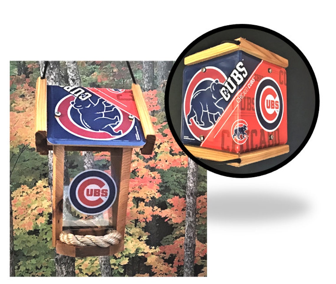 Chicago Cubs Two-sided Cedar Bird Feeder SI Series - Etsy