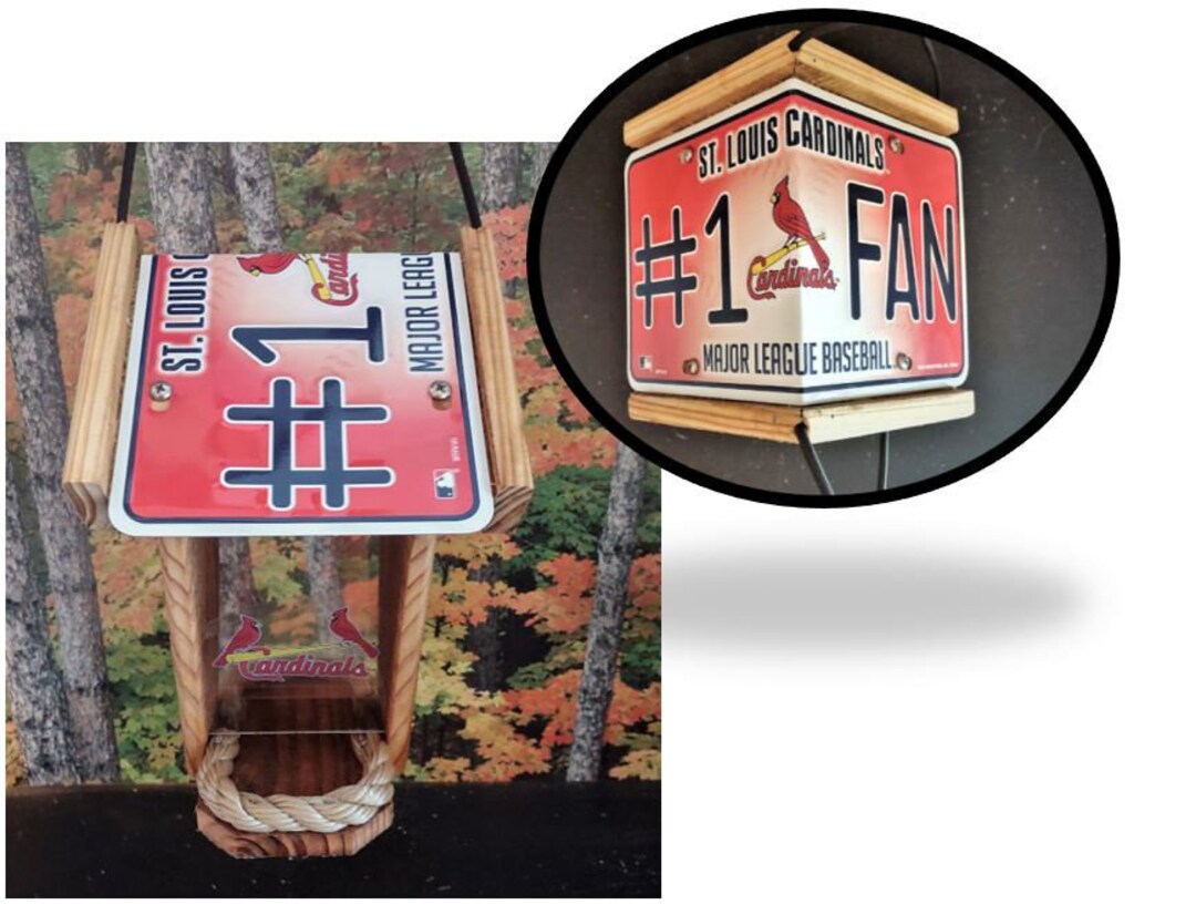 St. Louis Cardinals #1 Fan Two-sided Cedar Bird Feeder - Etsy