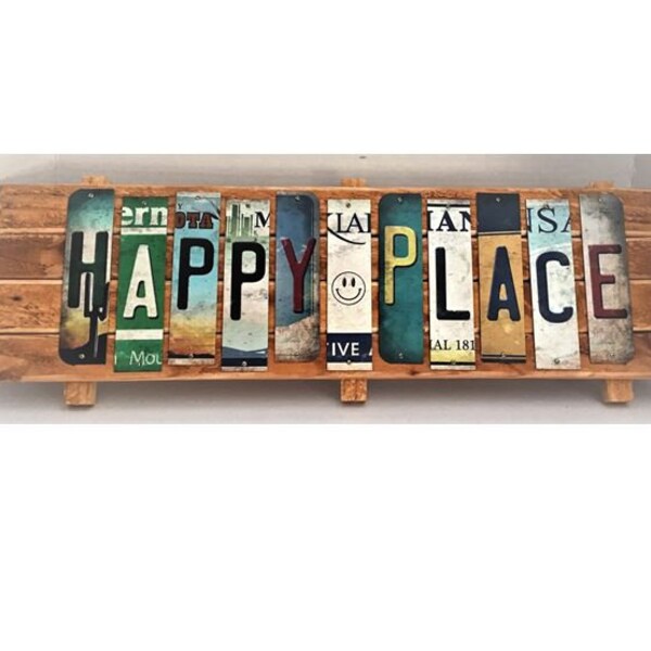 Happy Place Sign - Etsy