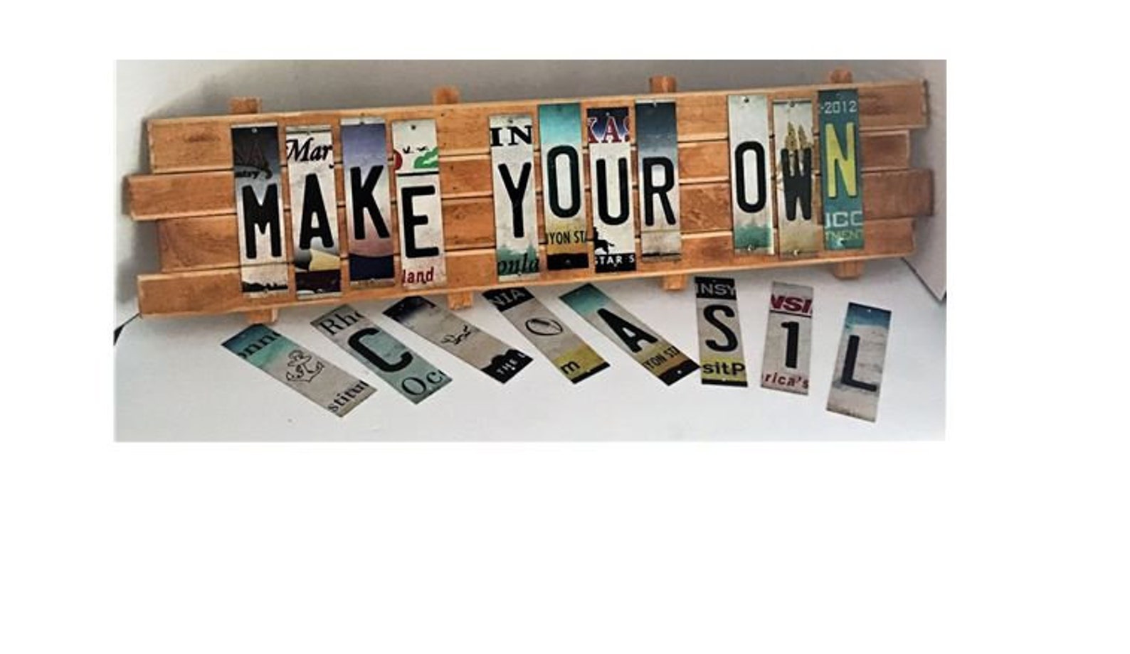 Chevy Ford Jeep Cut License Plate Strip Sign - Etsy